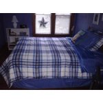 Mainstays Blue Plaid 8 piece in a Bag, Polyester, King - Walmart.com