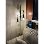 EDISHINE Adjustable Pole Dimmable Industrial Floor Lamp, 65 inch, 3 LED ...