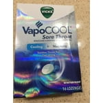 Vicks VapoCOOL SEVERE Medicated Sore Throat Drops, Fast-Acting Max ...