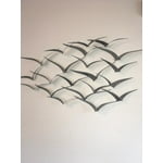 DecMode Bronze Metal Flying Flock Bird Wall Decor - Walmart.com