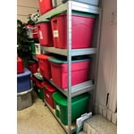 "Heavy Duty Storage Shelves, 5 Tier Metal Rack, 2000Lbs, 36""W x 72""H ...