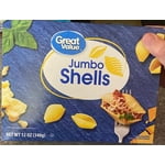 Great Value Jumbo Shells Pasta 12 oz for Stuffing with Ricotta Spinach ...