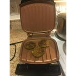 George Foreman 2-Serving Copper Color Classic Plate Grill, Electric ...