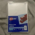Avery(R) White Removable Print or Write Labels 5436, 1" x 3", Pack of ...