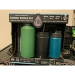 TAL Stainless Steel Water Bottle Bundle, 9 Piece Set, 40 fl oz, 24 fl ...