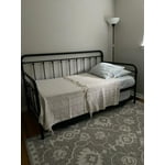 DHP Locky Metal Daybed with Pop Up Trundle Bed, Full over Twin, Black ...