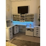 Simply Tidy's White Modular Mobile Chest- Rolling Cabinet with Drawers ...