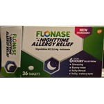 Flonase Nighttime Allergy Relief Tablets, Up to 6 Hours of Relief - 36 ...