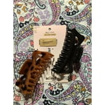 Scunci Claw Clips Unbreakable, Black and Tortoiseshell, 2 Count ...