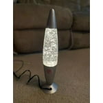 Jambo 16-Inch Liquid Motion Table Lamp with Yellow/Orange Wax & Purple ...