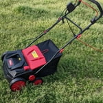 Hyper Tough 15" 13Amp Corded Electric Push Dethatcher/Scarifier Walk ...