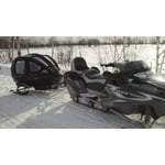 Equinox Snowcoach Boggan Black with Exterior Storage Rack - Walmart.ca