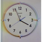 Sharp Atomic Analog Wall Clock – 10.5” Suspended Glass Face - Sets ...