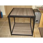 Ameriwood Home Canton Accent Table with Metal Frame, Cherry - Walmart.com