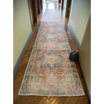 Mark&Day Washable Area Rugs, 2x18 Nora Traditional Sky Blue Runner Area ...