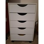 Simply Tidy's White Modular Mobile Chest- Rolling Cabinet with Drawers ...