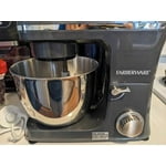 Farberware 5 qt Stand Mixer, Gray with Dough Hook, Paddle, Whisk ...