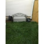 Rubbermaid Large Outdoor Patio Storage Bench, Waterproof Resin Deck Box ...