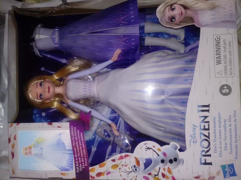 Disneys Frozen Elsas Transformation Fashion Doll With Outfits And