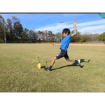 Athletic Works Metal Football Kicking Tee Collapsible Holds All Sizes ...