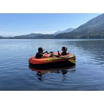 Intex Explorer 300 Inflatable 3 Person Boat with Air Pump, Oars for ...
