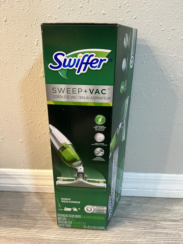 Swiffer Sweep Vac Cordless Vacuum Kit with Sweeper 8 Dry Cloths Filter Charger Walmart