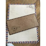 Pipilo Press Vintage Airmail Stationery Set 48 Lined Sheets and ...