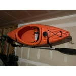 Elevate Outdoor K-WR Wall-Mounted Kayak Storage Rack with Paddle Hanger ...