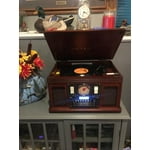 Victrola Wood 8-in-1 Nostalgic Bluetooth Record Player with USB ...