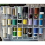 Dritz Thread Storage Box, Holds 48 Spools, Double-Sided, Transparent ...