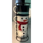 Gingerbread House Stacking Ceramic Mug Set 11.5 OZ 4-Piece Holiday Time ...