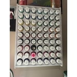 Jetcloudlive Craft Paint Storage Organizer 63 Holes Wall-mounted PVC ...