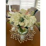 Free Shipping! Juvale Gold Vinyl Round Leaf Placemats Set of 10 14.4 ...