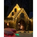 Vickerman 70 Light LED Pure White Lights, Green Wire M5 End Connecting ...