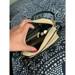 Time and Tru Women's Dorian Camera Crossbody Handbag, Black and Beige ...