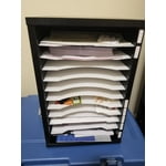 AdirOffice Wooden Adjustable Literature Organizer, 12 Compartment ...