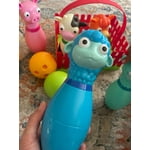 Battat Barnyard Bowling Set with 6 Farm Animal Pins 2 Balls, Toddler ...