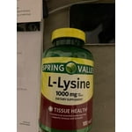 Spring Valley L-Lysine Dietary Supplement Tablets for Tissue Health ...