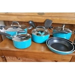 Cook N Home 12-Piece Nonstick Aluminum Kitchenware Set, Easy Clean ...