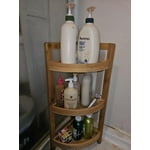 Organize It All 3 Tier Bamboo Bathroom Corner Storage Shelf - Walmart.com