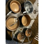 Gotham Steel 10Pc Nonstick Titanium Kitchen Cookware Set with Diamond ...