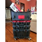 Hyper Tough Hyper Stack Interlocking Storage Crate, Black, Stackable ...