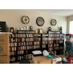 "Prepac Quad 64"" Tower CD/DVD Organizer Shelf, Black Wall Media ...