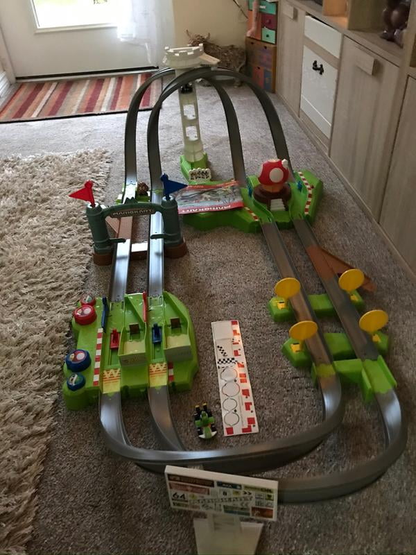 Rainbow Road Instructions Hot Wheels Mario Kart Circuit Track Set With ...