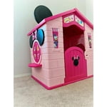 Disney Minnie Mouse Plastic Indoor,Outdoor Playhouse with Easy Assembly ...