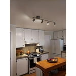 Pro Track Vester Flexible 4-Head LED Wall/Ceiling Track Light Fixture ...