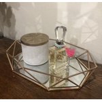 Balsa Circle 14x9 Inch Gold Mirrored Metal Geometric Decorative Serving ...