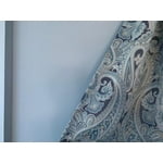 THD Paisley Print Damask Room Darkening Grommet Curtain Panels, Energy Efficient, 50x84 ...