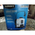 HART 20V 4 Gallon Chemical Sprayer Kit with Padded Straps, Quick Access ...