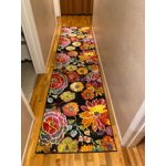 Unique Loom Kennedy Lyon Rug Black/Green 7' 11" Octagon Floral ...